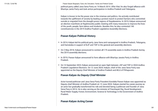 Pawan Kalyan Biography- Early Life, Education, Family and Political ...