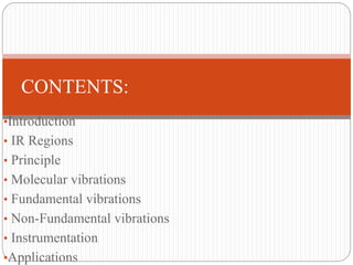 IR spectroscopy | PPTX | Chemistry | Science