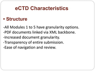 CTD and eCTD | PPTX | Desktop Publishing | Computer Software and Applications
