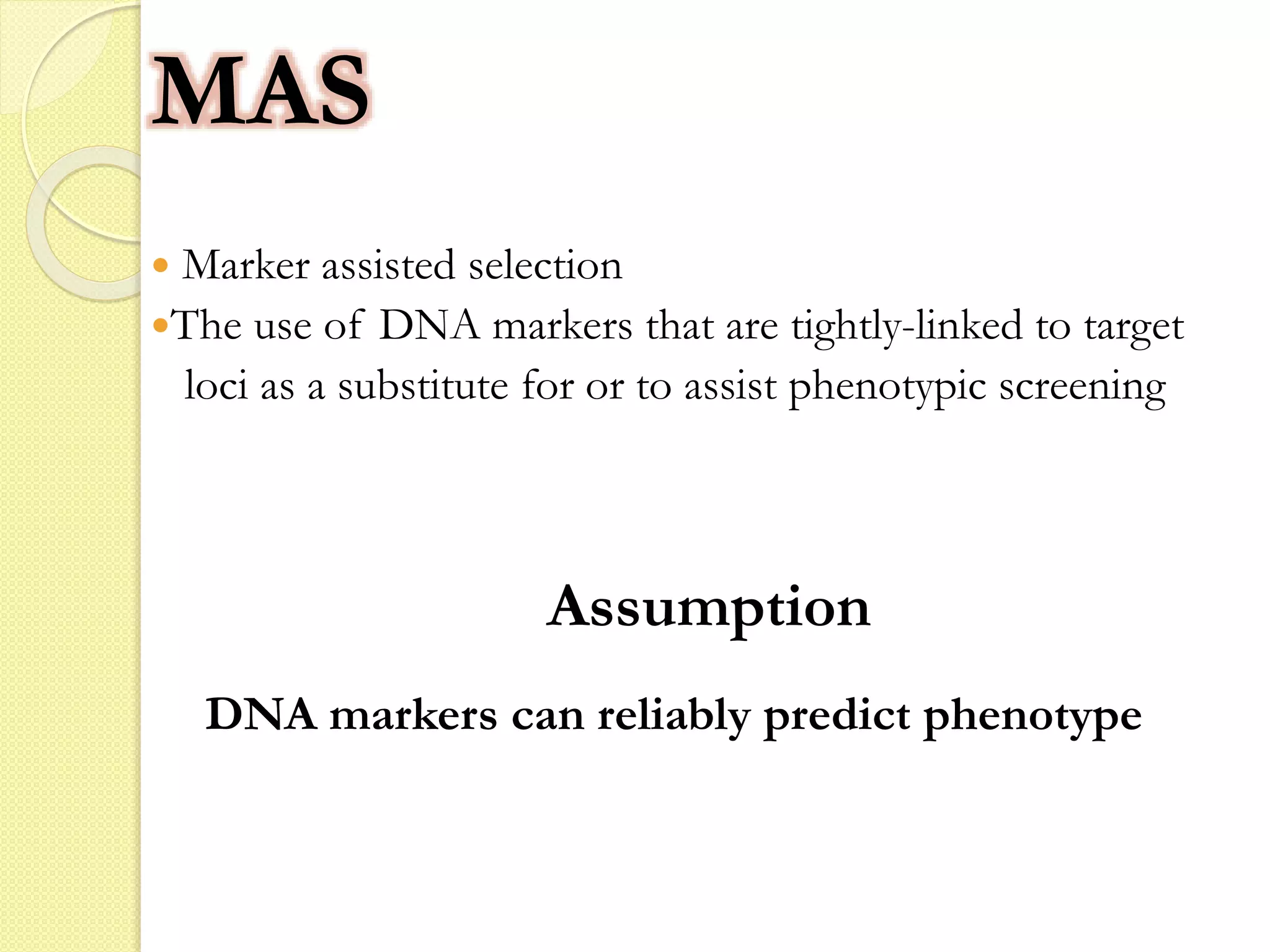 Marker Assisted Selection In Crop Breeding Pptx