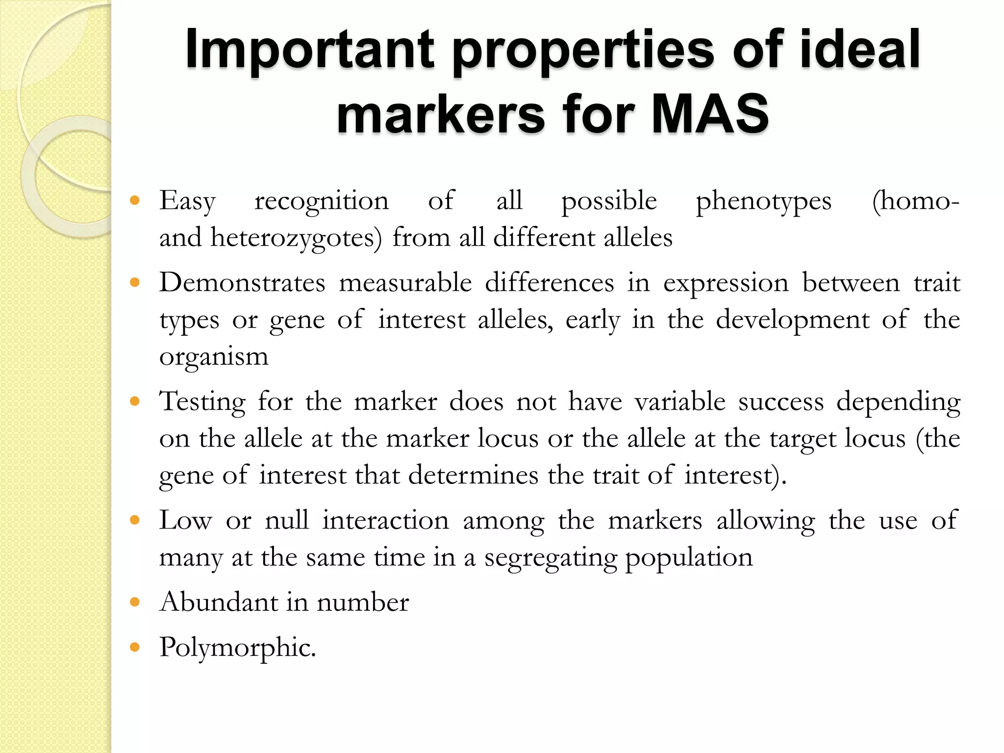 Marker Assisted Selection in Crop Breeding | PPTX