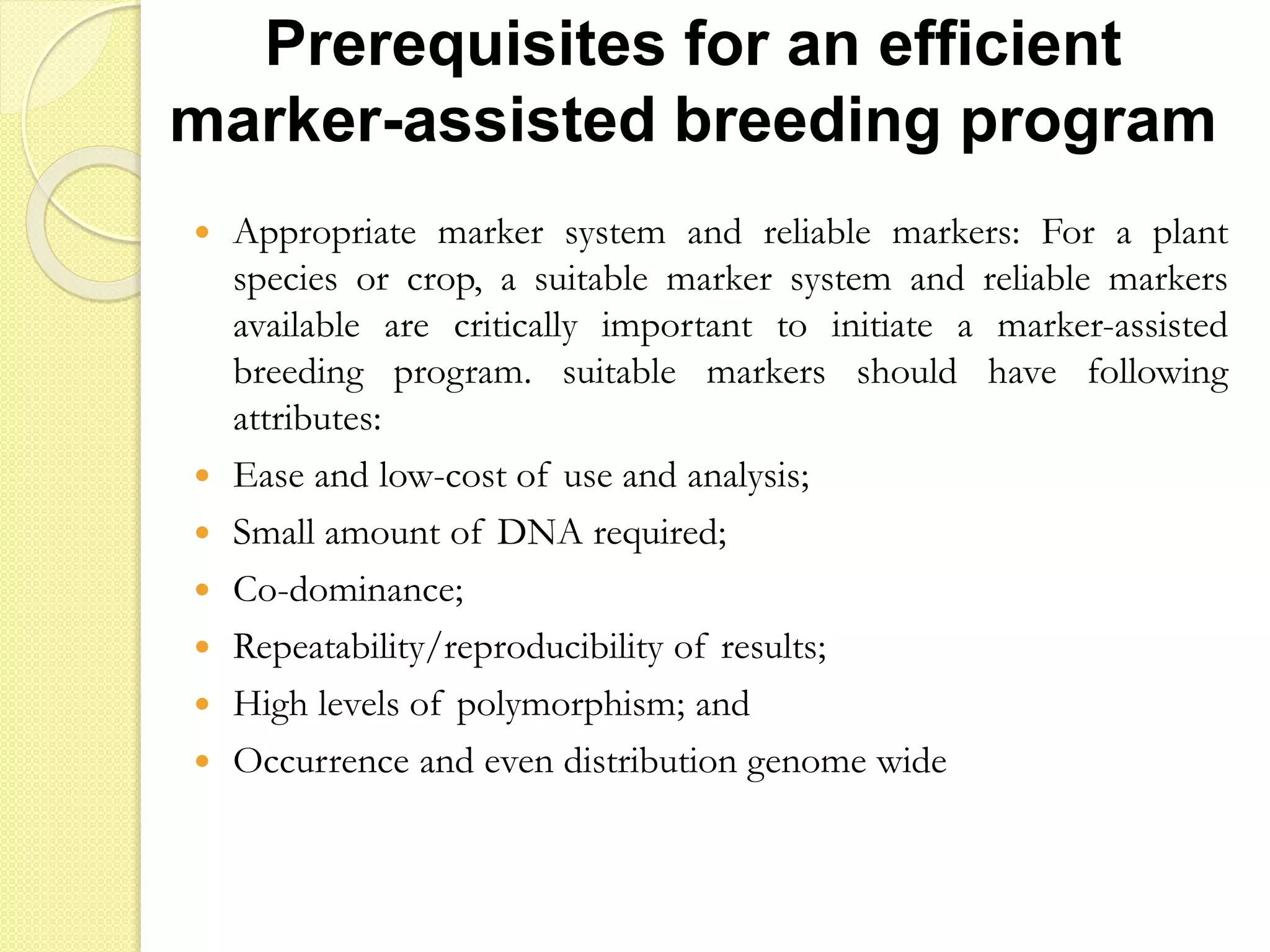 Marker Assisted Selection in Crop Breeding | PPTX
