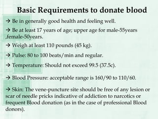 BLOOD DONATION AWARENESS | PPT