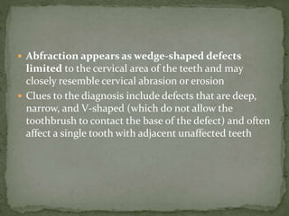 EROSION AND ABFRACTION | PPTX