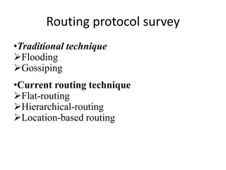 wsn routing protocol | PPTX