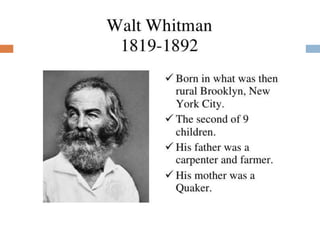 Walt Whitman | PPT