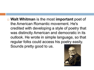 Walt Whitman | PPTX