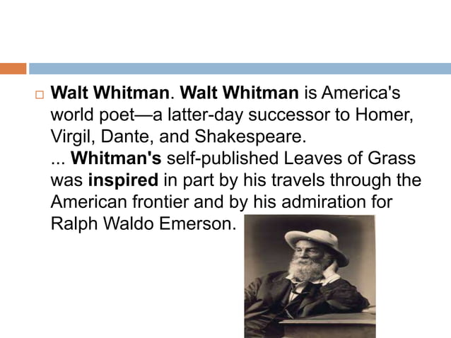 Walt Whitman | PPT