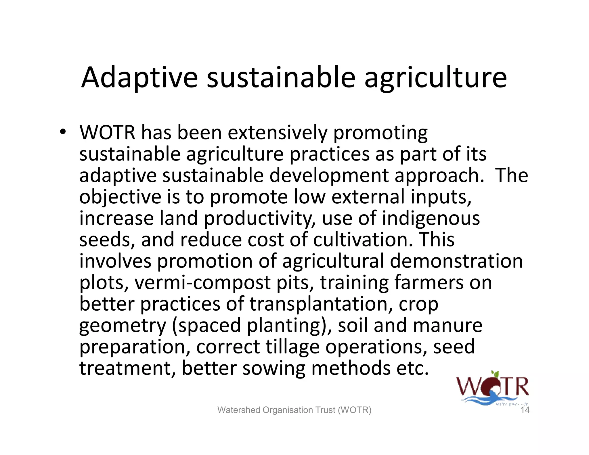 Adaptive sustainable agriculture in Climate Change Adaptation in ...