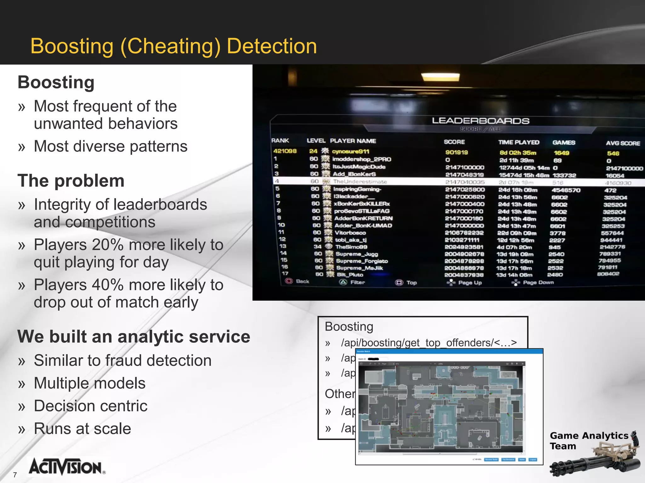 Cheating Detection in Call of Duty | PDF | Databases | Computer Software and Applications