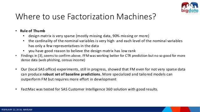 The Factorization Machines Algorithm For Building Recommendation Syst…