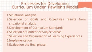 Pawilen's Curriculum Development Model.. | PPTX
