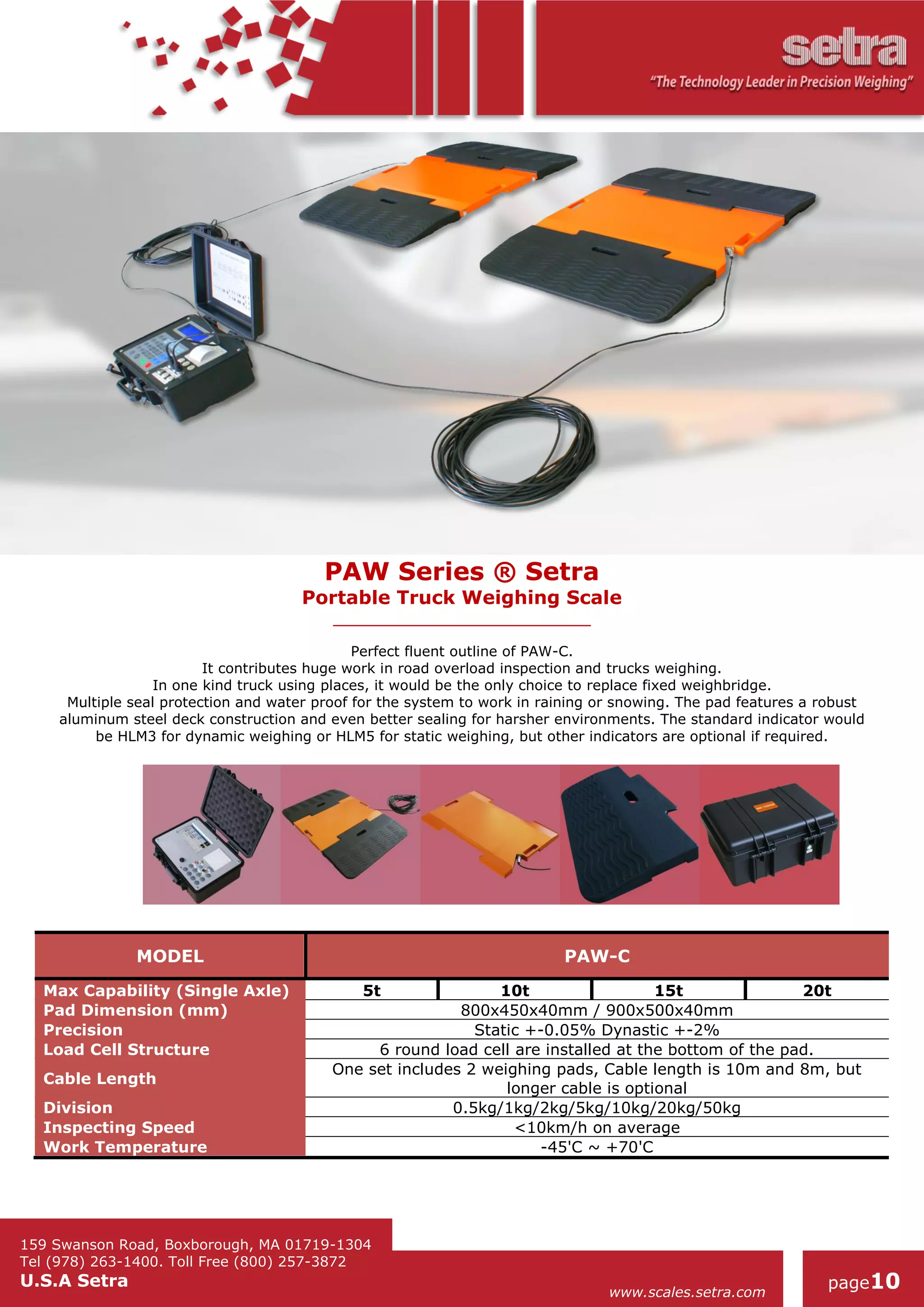Portable truck weighing scale Paw series ® setra | PDF