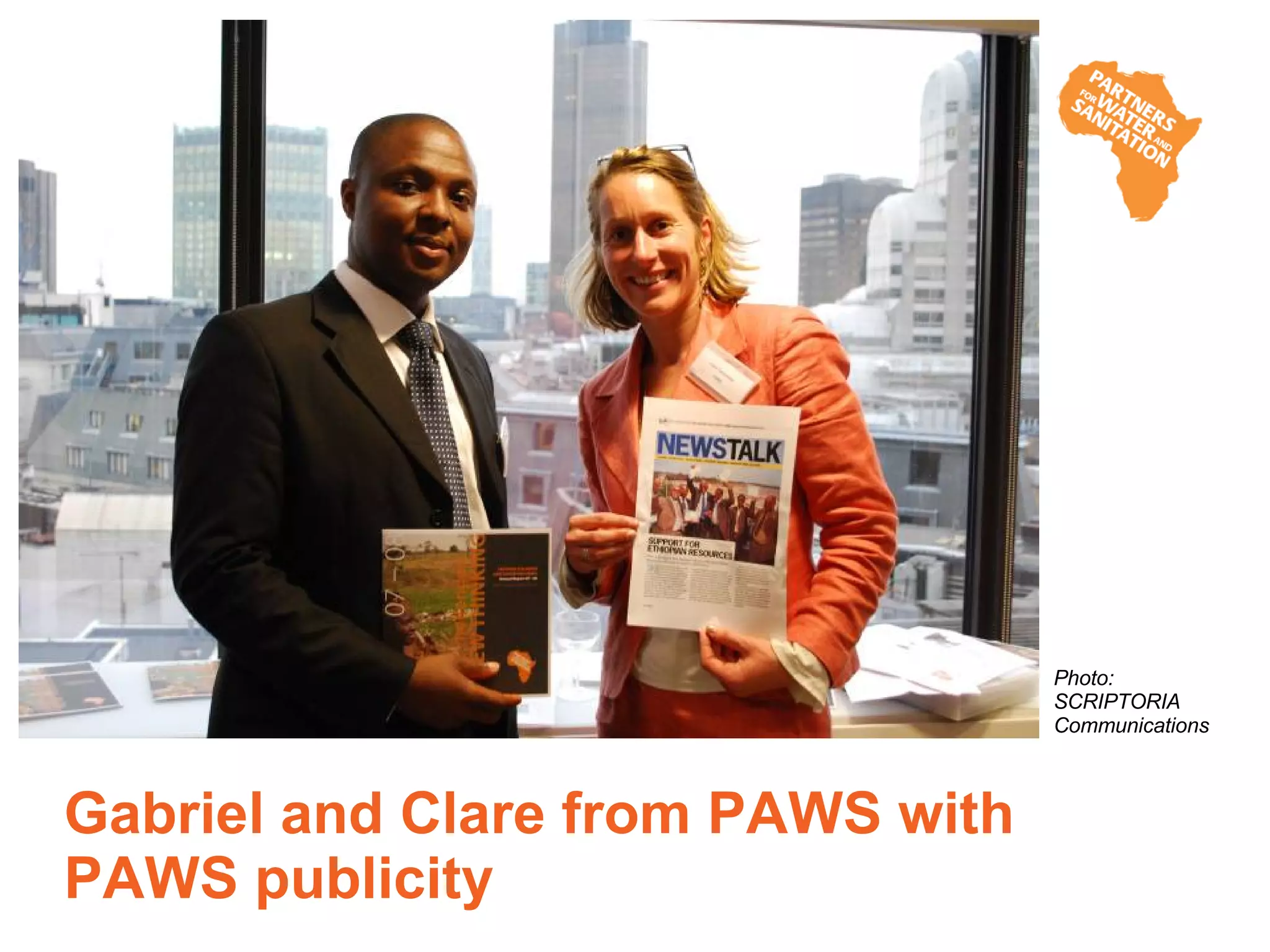 Partners for Water and Sanitation Reception | PPT