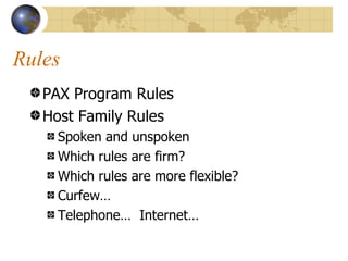 Host Family Presentation | PPT