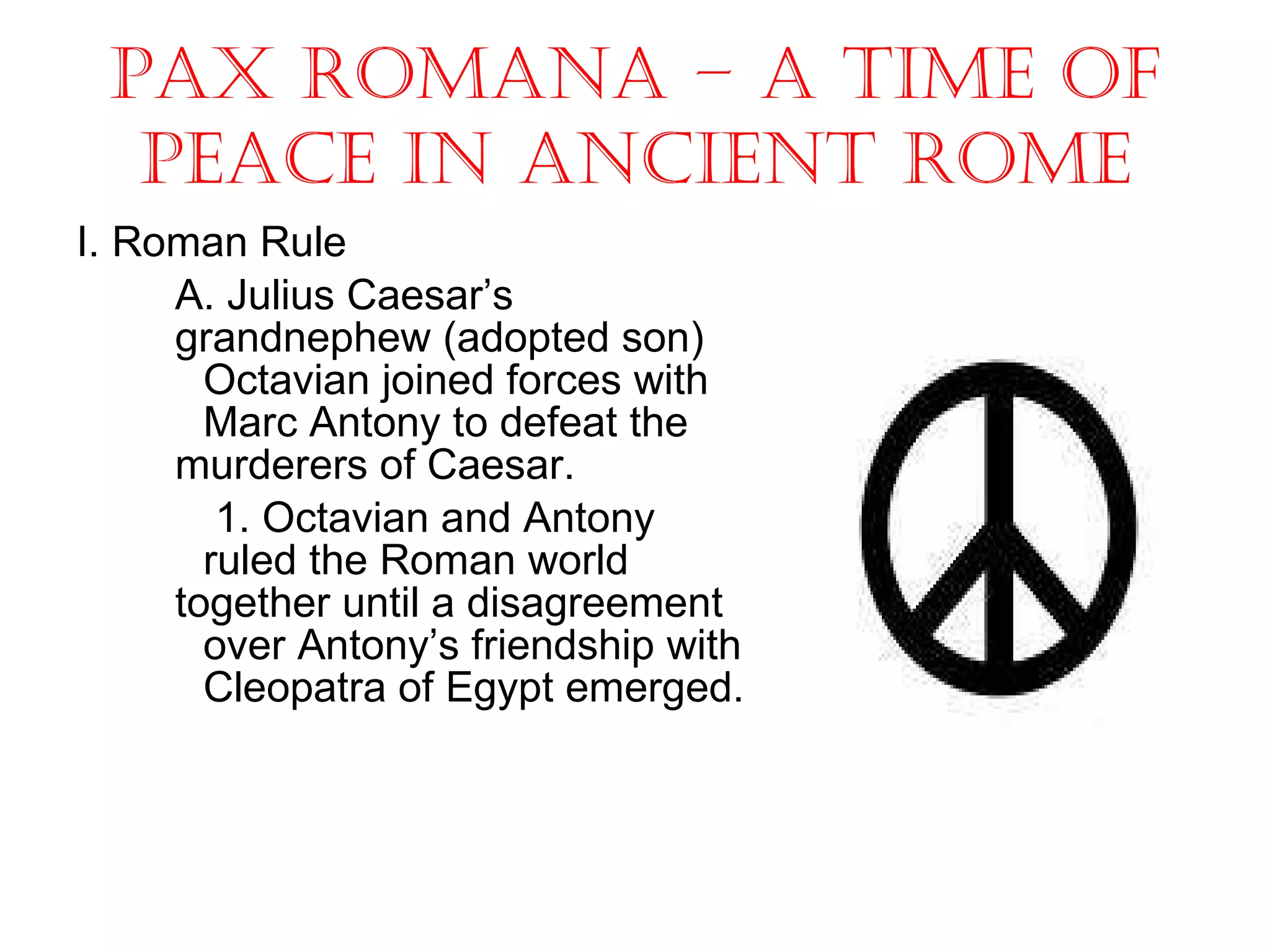 Pax romana | PPT