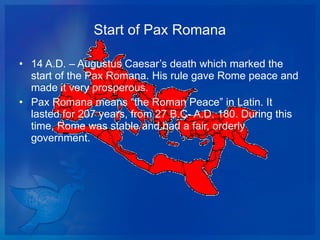 Pax romana2 | PPT