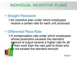 Pay for- performance: Incentive Rewards | PPT