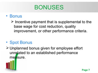 Pay for- performance: Incentive Rewards | PPT