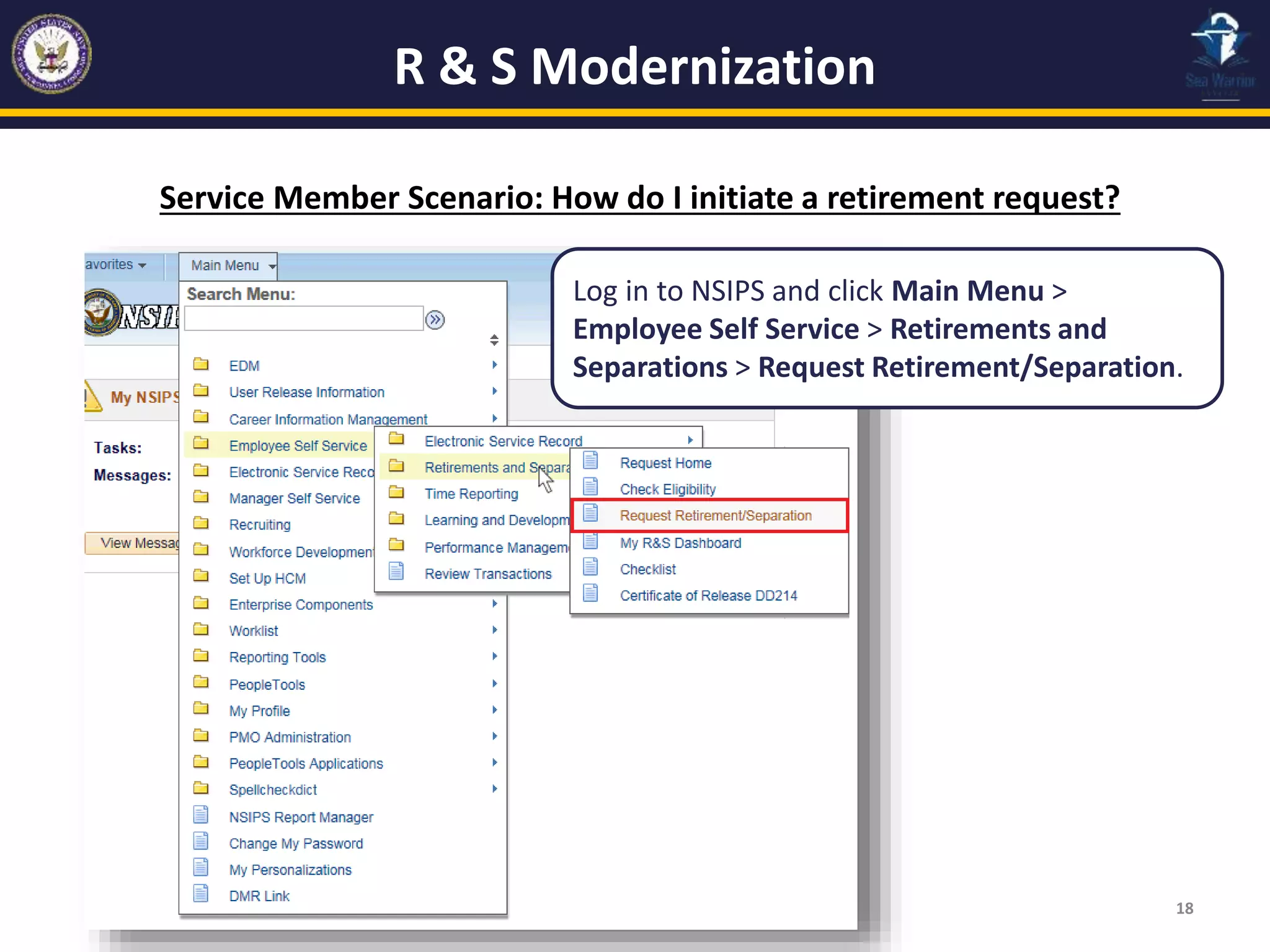 (NSIPS) RETIREMENT AND SEPARATION - PERS 2 | PPTX