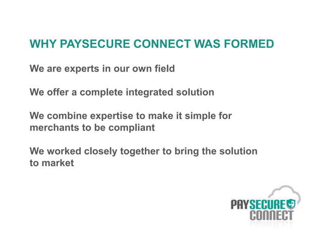 PaySecure Connect: Introduction to PCI-certified payment routing ...