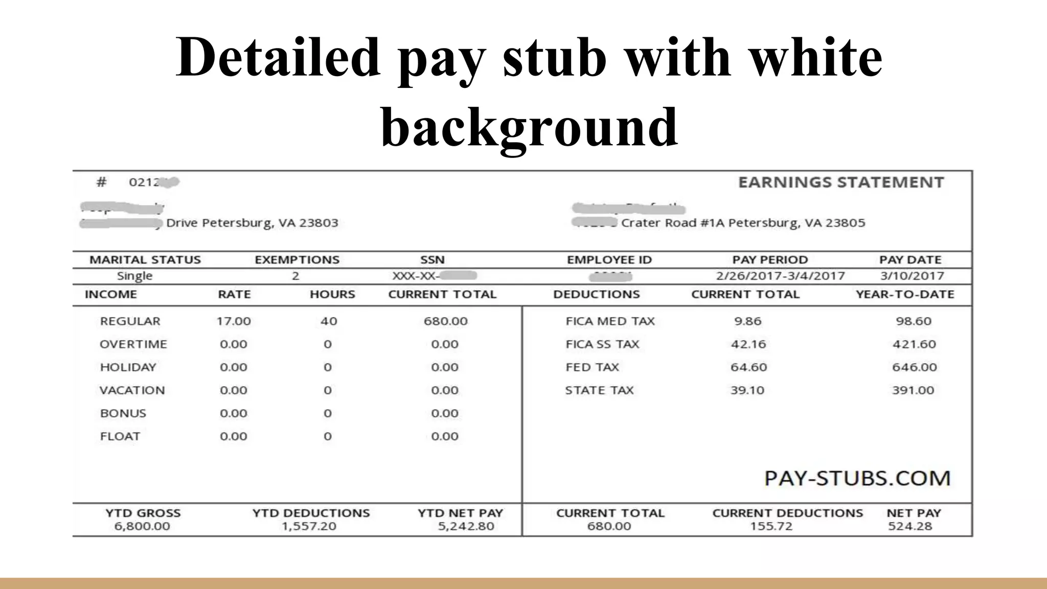 Pay stubs- samples | PPTX