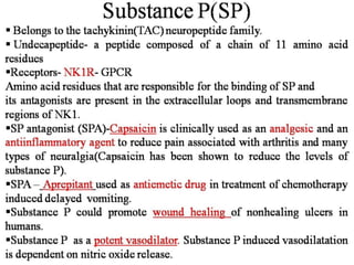 SUBSTANCE P.INFORMATION ABOUT SUBSTANCE P.ppt