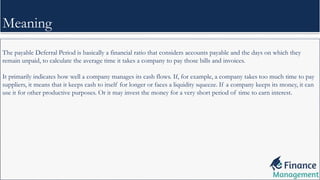 Payable Deferral Period | PPTX