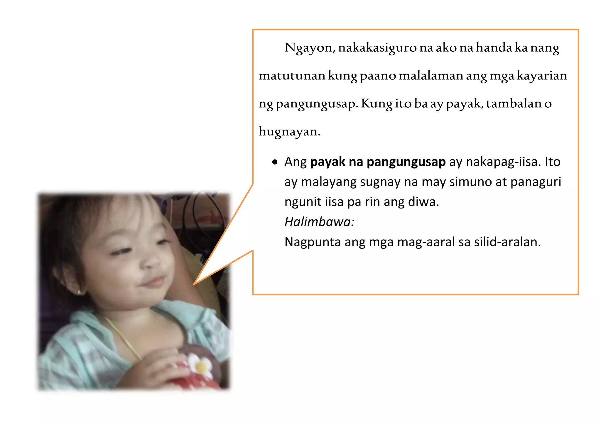 Payak, tambalan at hugnayan (Modyul sa Filipino) | DOCX