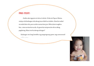 Payak, tambalan at hugnayan (Modyul sa Filipino) | DOCX