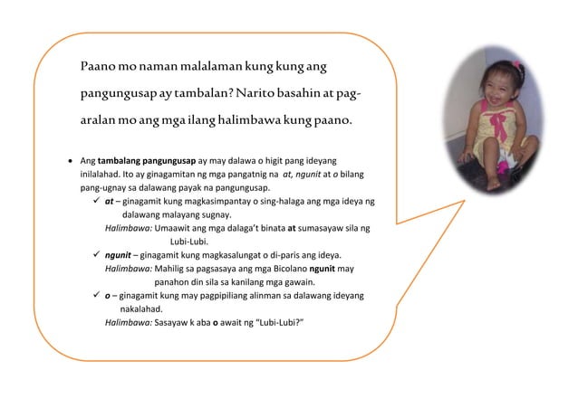 Payak, tambalan at hugnayan (Modyul sa Filipino) | DOCX