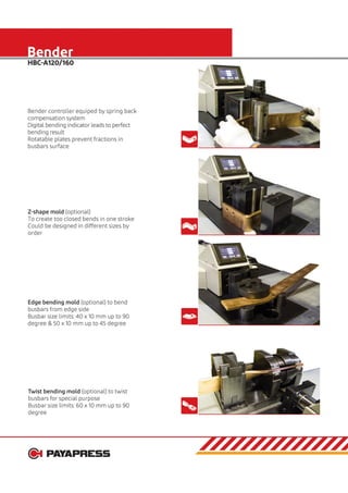 Payapress professional busbar fabrication machines | PDF