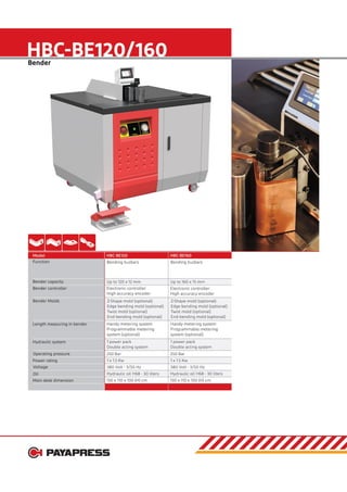 Payapress professional busbar fabrication machines | PDF