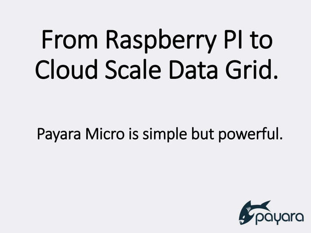 Payara Micro from Raspberry Pi to Cloud | PPTX
