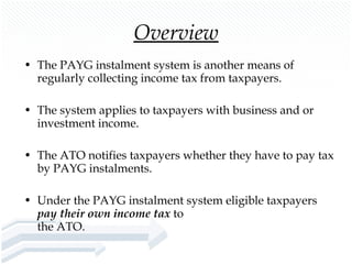 Pay As You Go (Payg) Final | PPT