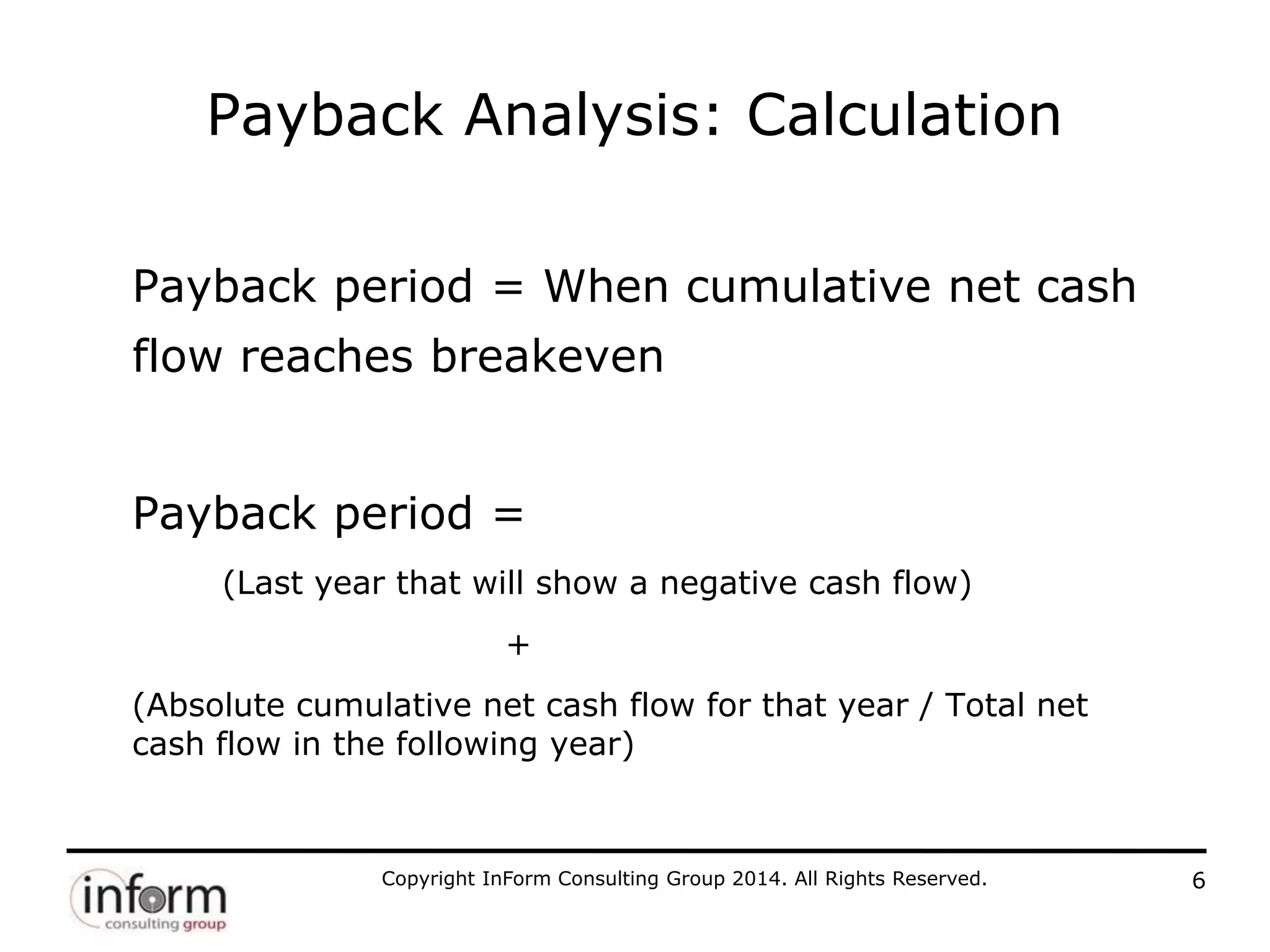 Payback Analysis | PDF