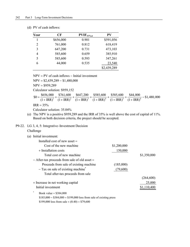 Pay back period ..chapter solution to problems... | PDF | Stocks and Bonds | Personal Investing