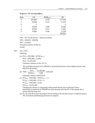 Pay back period ..chapter solution to problems... | PDF