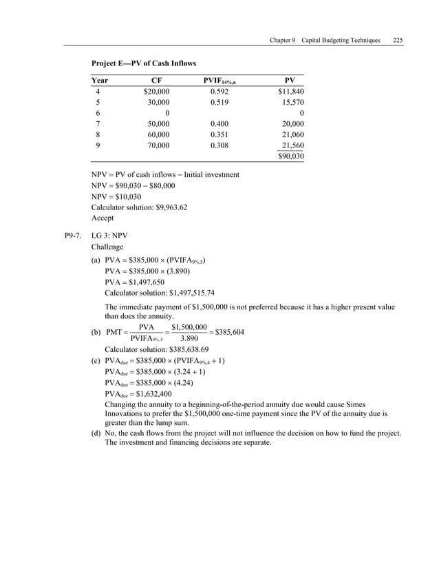 Pay back period ..chapter solution to problems... | PDF | Stocks and Bonds | Personal Investing