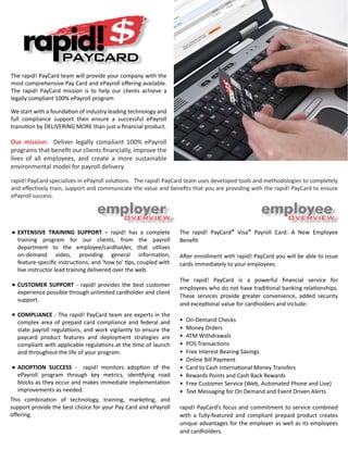 Paycard Comparison Vs Bank Paycards Flyer Mr | PDF | Credit Cards | Personal Debt