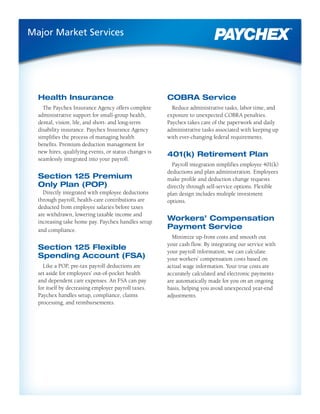 Paychex Services | PDF