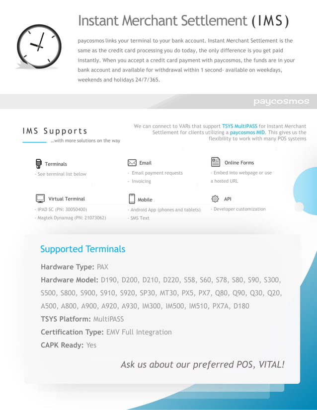 Paycosmos solutions-overview | PDF