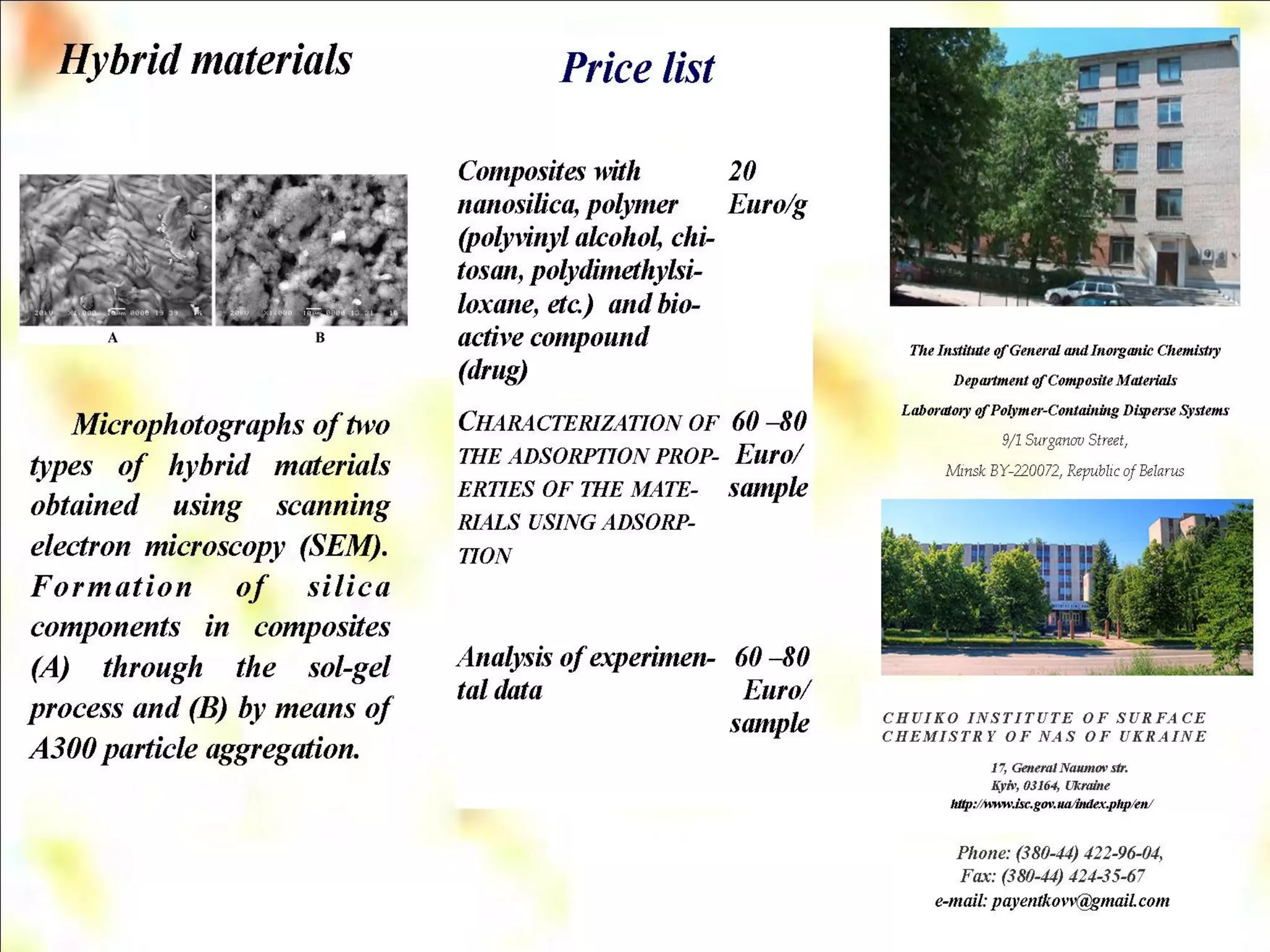 Synthesis Of Composite Materials For Medicine Purposes Ppt