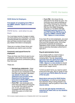 PAYE: The Basics | PDF | Personal Taxes | Personal Finance