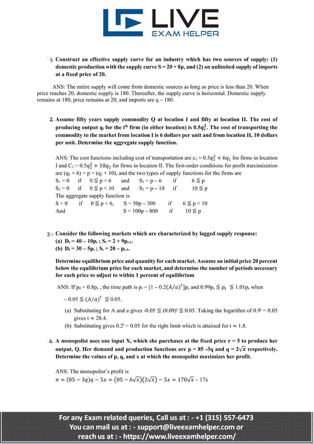 Pay for economics exam | PDF | Education industry | Industries
