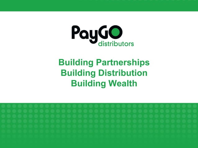 PayGO Overview | PPT | Business | Business and Finance