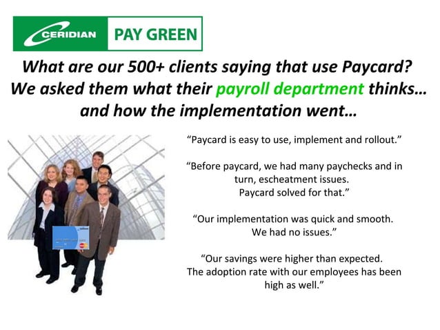 Paygreen Ceridian | PPT