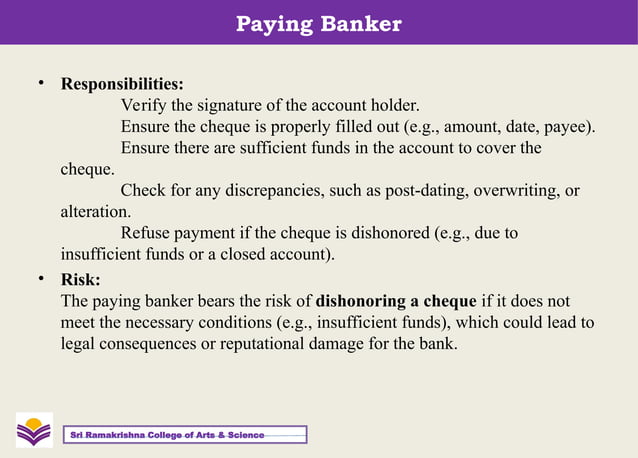Paying and Collecting Banker and their relationship.ppt