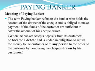 Paying banker and collecting banker | PPTX
