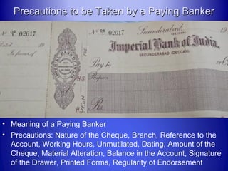Paying banker and collecting banker b.v.raghunandan-chapter 6 | PPT